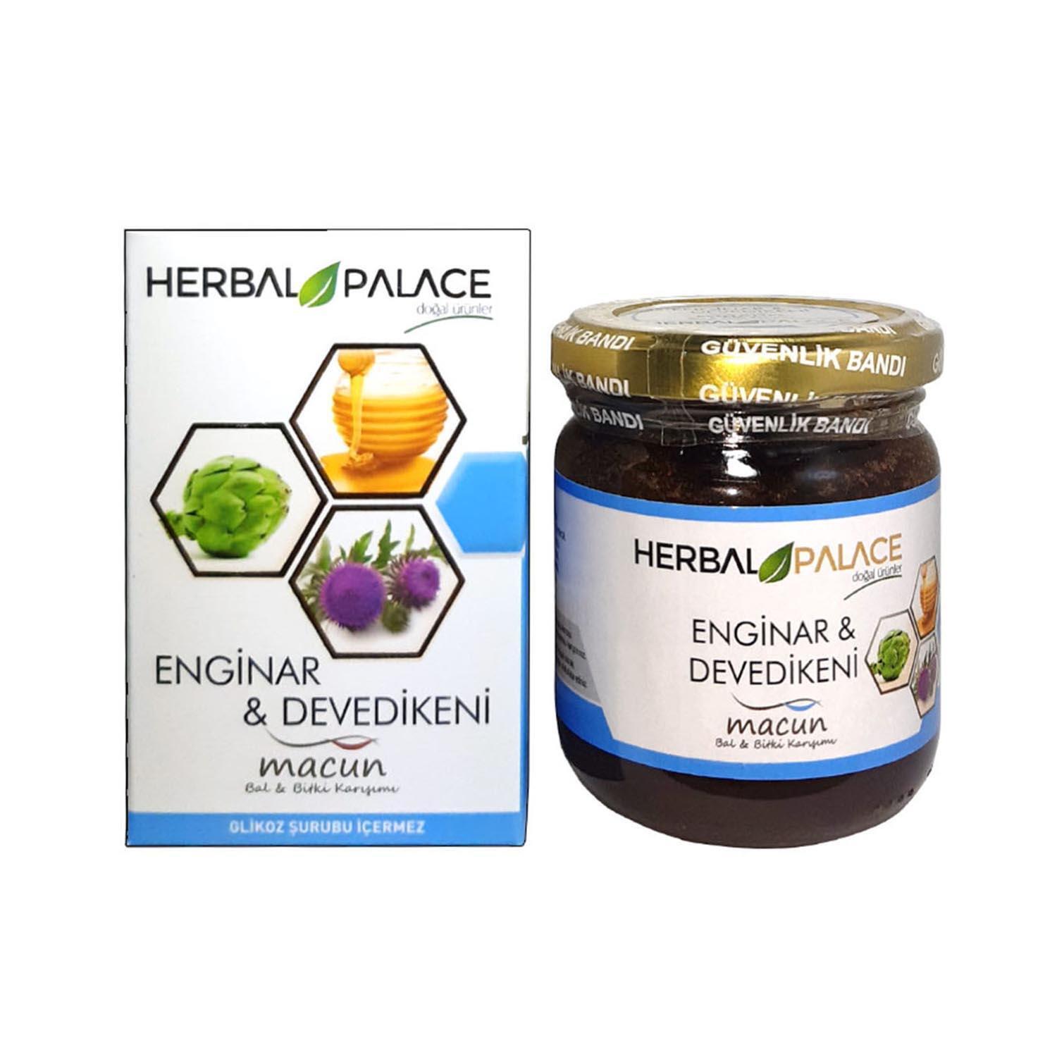 Herbal Palace Enginar-Devedikeni Bal-Bitki Karışımı 230 gr Organik ...
