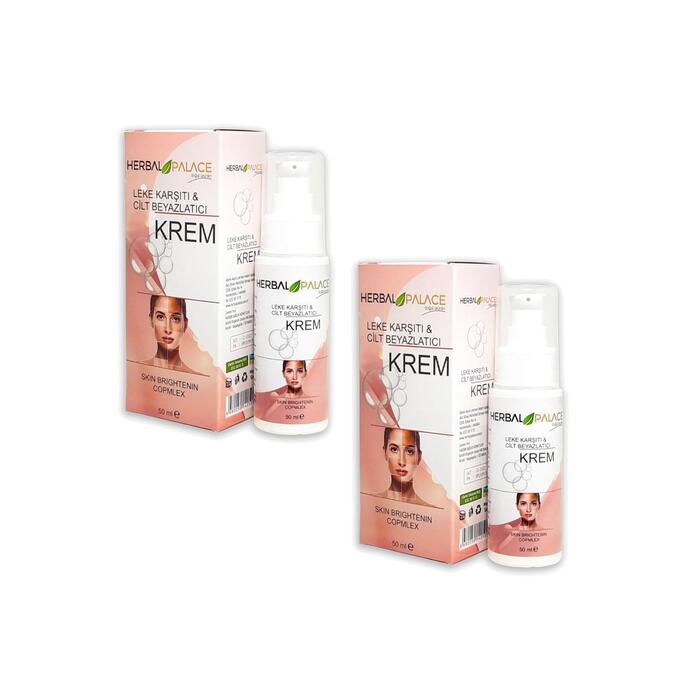 Herbal Palace Leke Karşıtı & Cilt Beyazlatıcı Krem 50 ml x 2 Adet Organik Bitkim | Sağlıklı ...